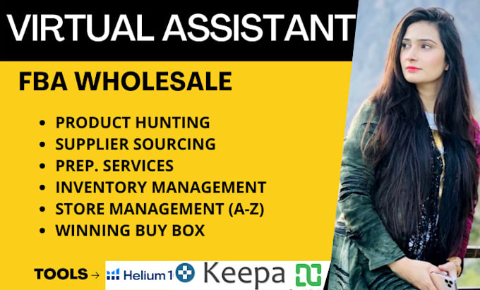 Be your amazon virtual assistant, va for wholesale fba by Afsha_6 | Fiverr