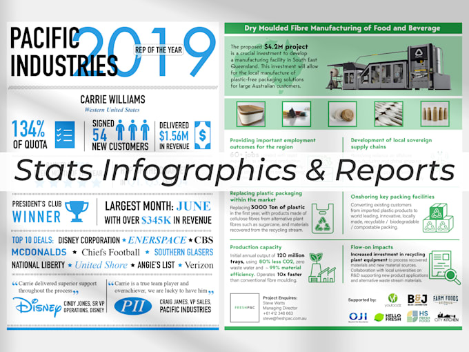 Create an amazing stats infographic by N_firer | Fiverr