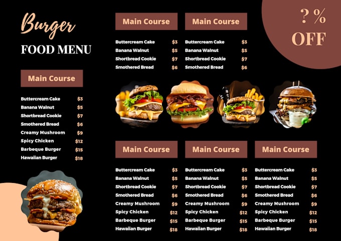 Design extra ordinary restaurant menu and coffee menus by ...