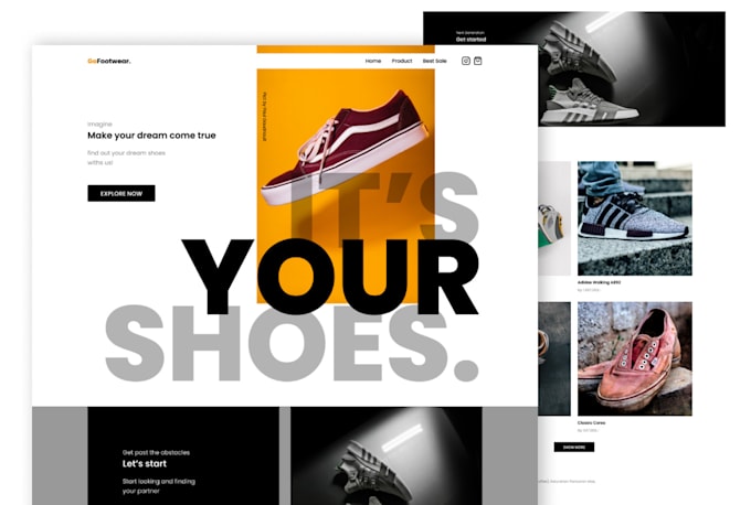 Design a good simple web ui ux using figma by Kenapaerror | Fiverr