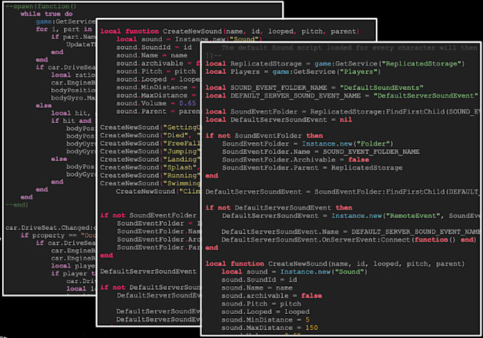 Script something for you on roblox studio by Ruiloureiro934 | Fiverr