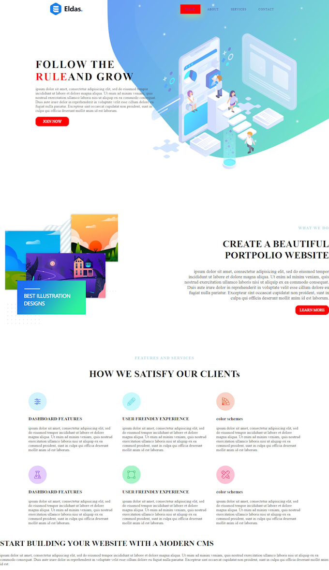 Convert Psd To Html Css By Sameerbadsha807 Fiverr