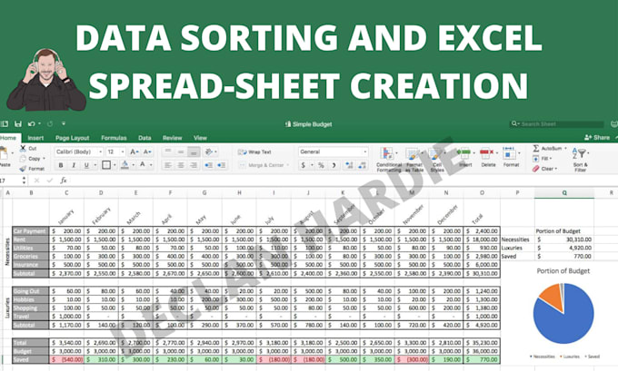 Organize, create or clean your excel database or spreadsheet by ...