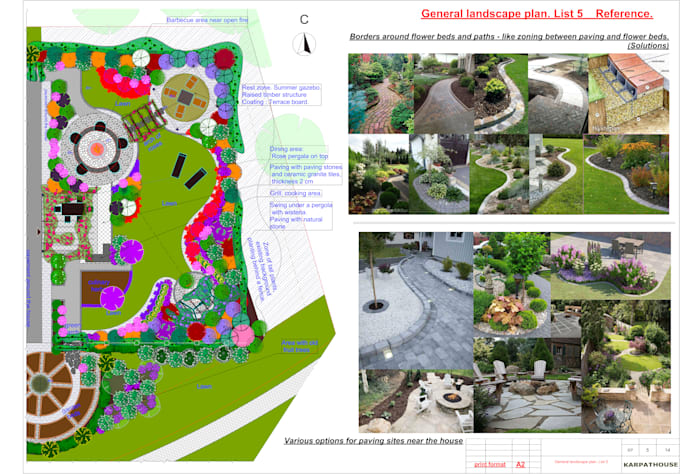 2d landscape design your garden and patio and 2d layout by ...