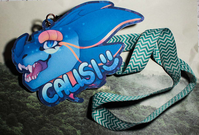 Make you a furry convention badge by Calisiart | Fiverr
