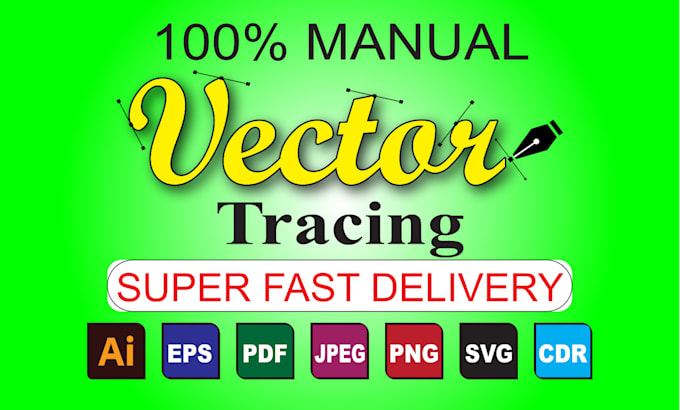 Vector tracing, logo jpg to vector, vectorize the image by ...