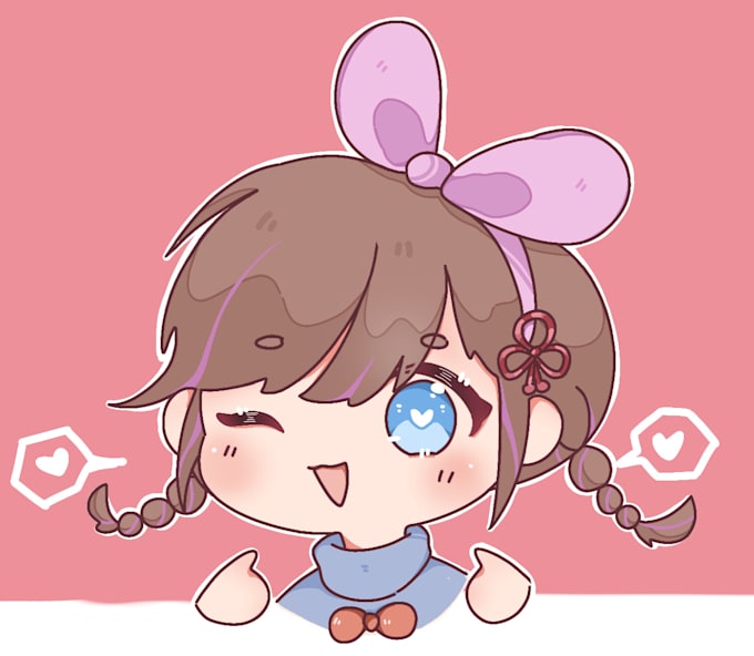 Draw anime chibi chest up by Jenny314 | Fiverr