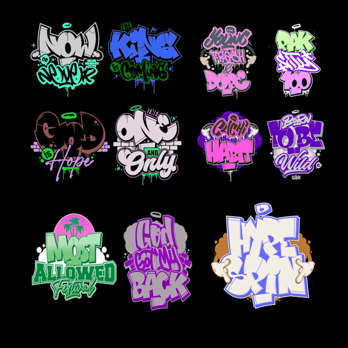 Create original custom graffiti for your logo or merchandise by ...