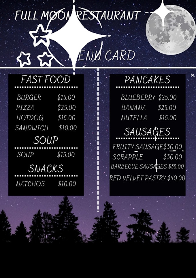 Create exquisite menu design by Amrishabavathar | Fiverr