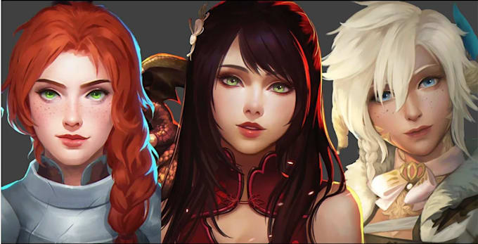 Create high quality digital drawing for your character by Style_logo22 ...