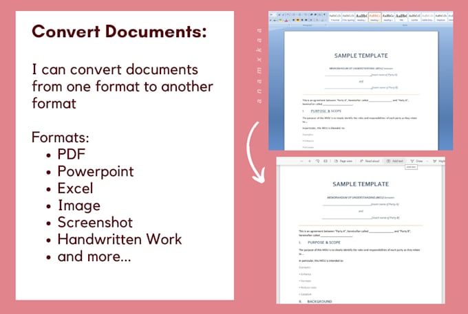 Convert, enhance, retype, reformat, recreate your document by Anamxkaa ...