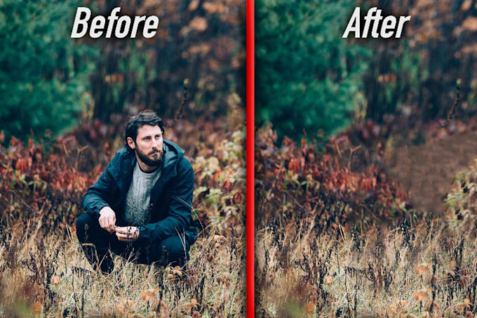 Remove something from an image using photoshop by Cartoonzanimate | Fiverr