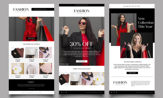 Design professional email templates by Fatima_sadia | Fiverr