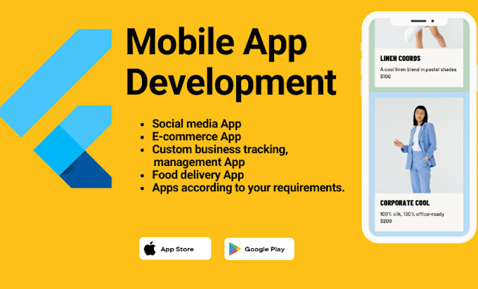 Develop android and ios app using flutter app development by Rashidcode ...
