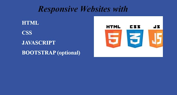 Create responsive websites using html,css,javascript,nodejs,react by ...