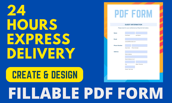 Create a fillable pdf form, survey or questionnaire by Yousufmoiz | Fiverr