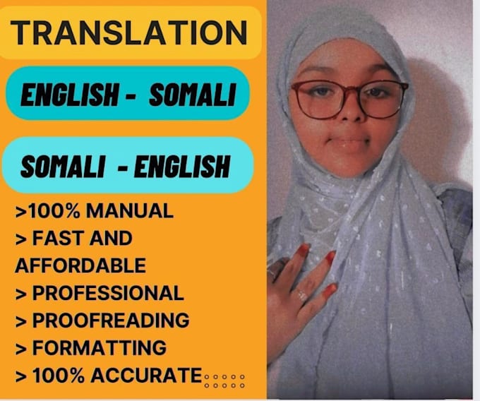 Perfectly translate english to somali and somali to english by ...