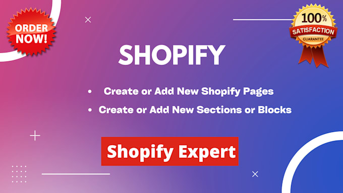 Create, update or add new sections, pages, blocks in the shopify theme store by Asadmusharaf ...