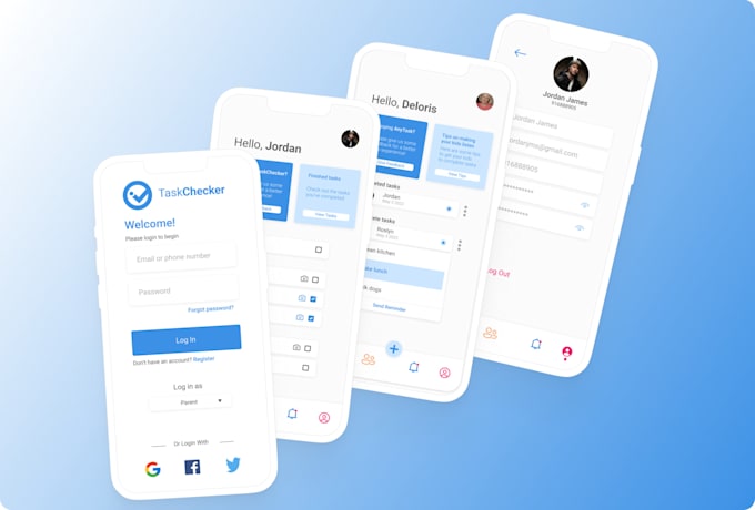 Design modern and simple ui for mobile and website by Yhmnagiub | Fiverr