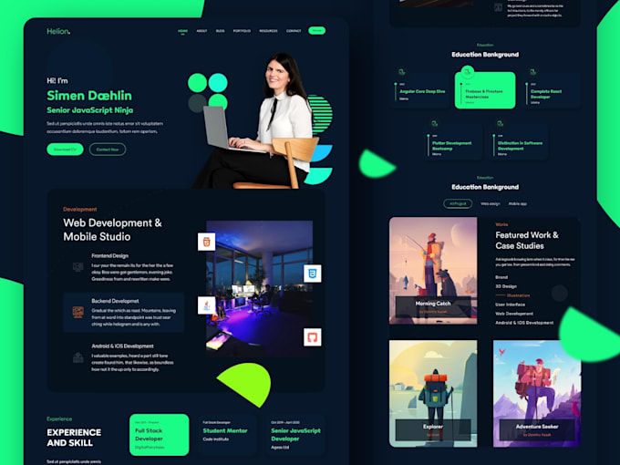 Make you an eye catching landing page by Welldevspace | Fiverr