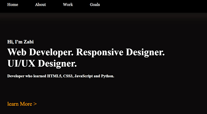 Create a portfolio website using html5 and css3 by Zainab6600 | Fiverr