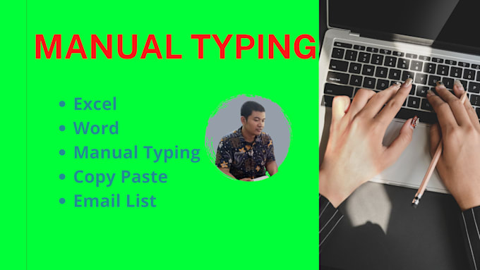 Do manual typing, data entry, copy writing by Albuzjani | Fiverr