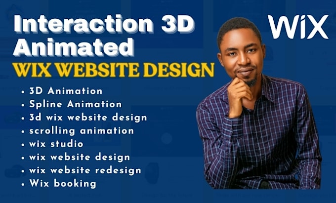 Design 3d interactive animated wix websites with spline and scrolling ...