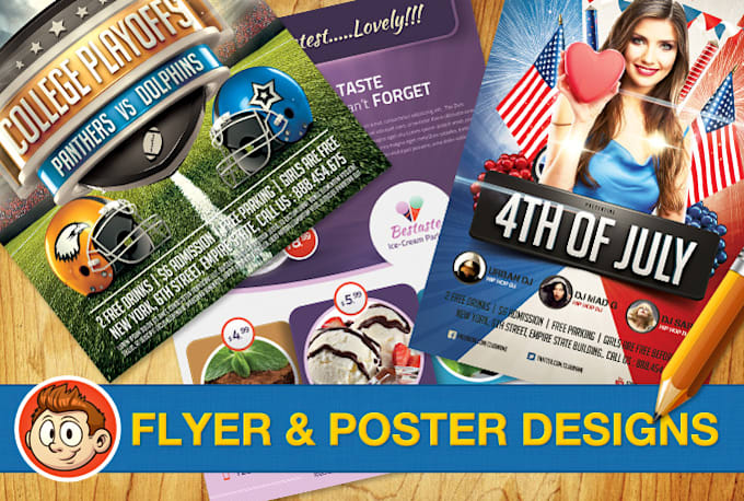 Design you a high quality flyer or poster by Smashingdesigns | Fiverr