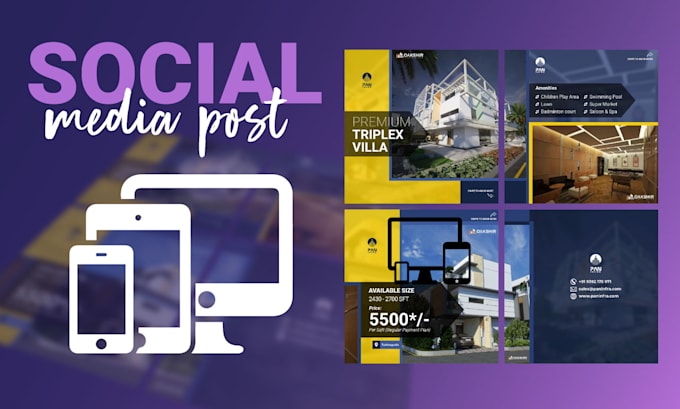 Create 6 scroll stopping social media post for you by Ashishbarik | Fiverr