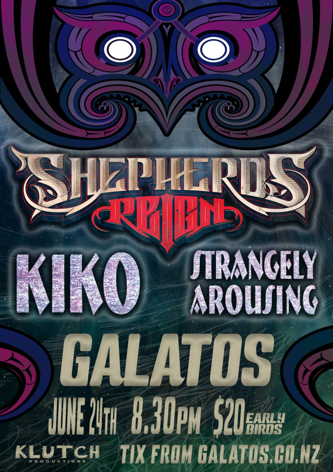 Create an exciting band or tour poster using items of your choice by ...