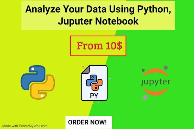 Analyze your data using python, jupyter notebook by Alfredmg | Fiverr