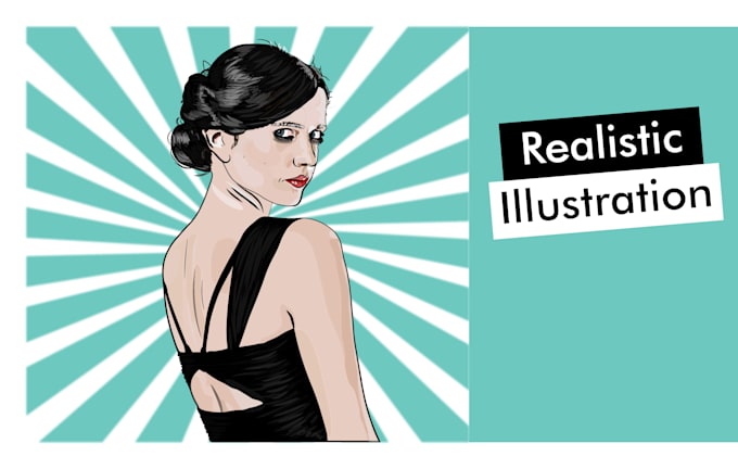 Realistic vector portrait illustration by Firat237 | Fiverr