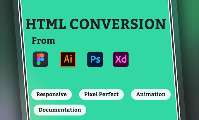 Figma, psd, xd and png to html conversion by Dorian_perthuis | Fiverr