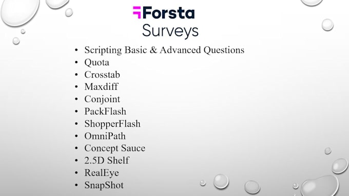 Create advanced surveys on forsta by Rakibhasan263 | Fiverr
