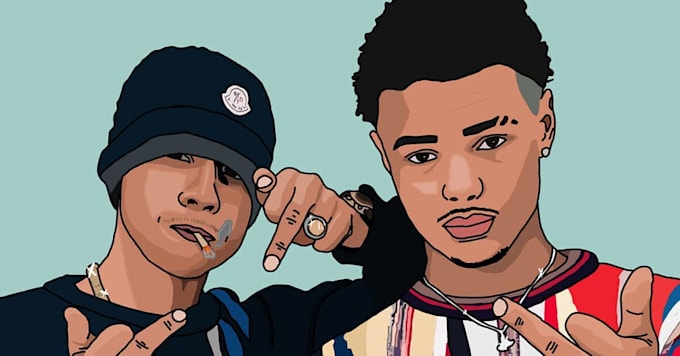 Draw cartoon pictures of pics you send me by Crtoondrawing | Fiverr