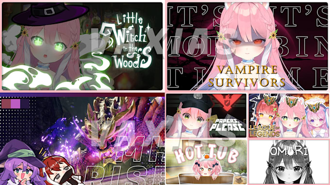 Design a simple thumbnail for vtubers and streamers by Vaxias | Fiverr