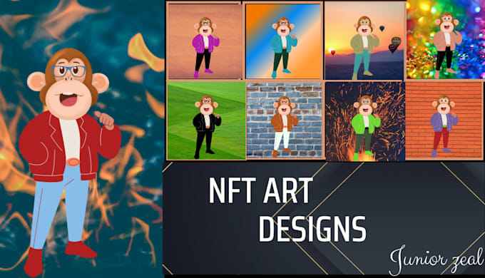 Create 2d 3d nft art and 2d 3d nft art collection by Juniorzeal | Fiverr