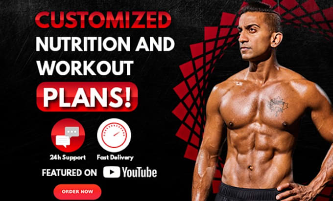Create customized workout plans and diet nutrition plans by Kiyanfp | Fiverr