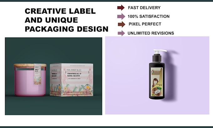 Design attractive products label and packaging by Momina_matloob | Fiverr