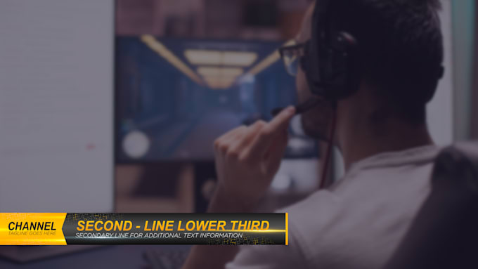 Make animated lower thirds, title animation, text animation, intro outro design by ...