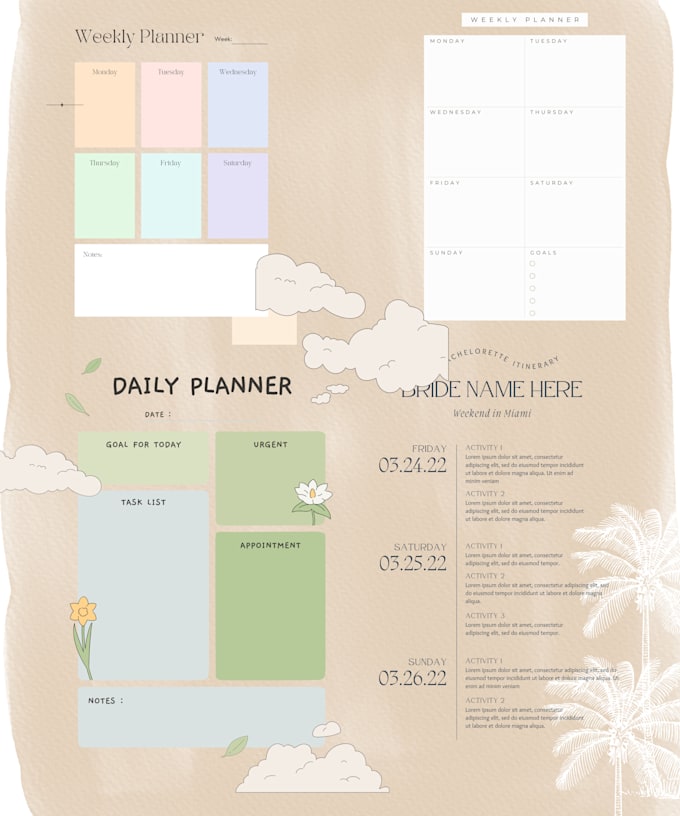 Make a good digital planner for you by Youssefoubaich | Fiverr