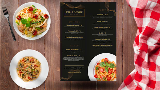 Design creative awesome restaurant menu food menu by Babiyaniss | Fiverr