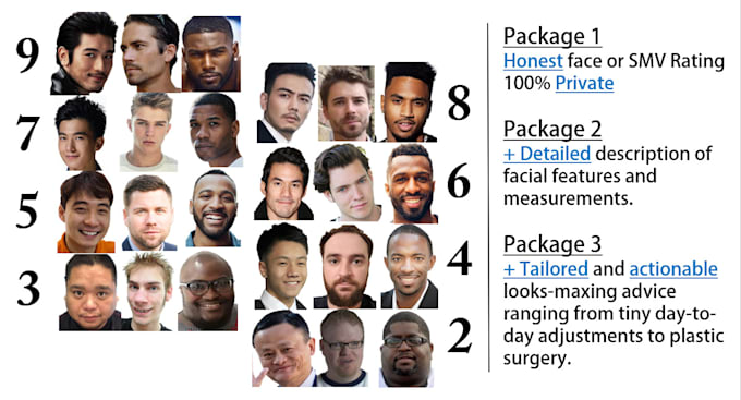 Provide a face, smv rating or detailed facial analysis by Bp_oracle ...
