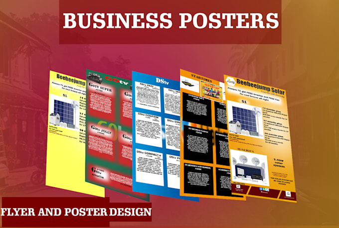 Design a modern flyer and poster for your business by Tamadavid | Fiverr