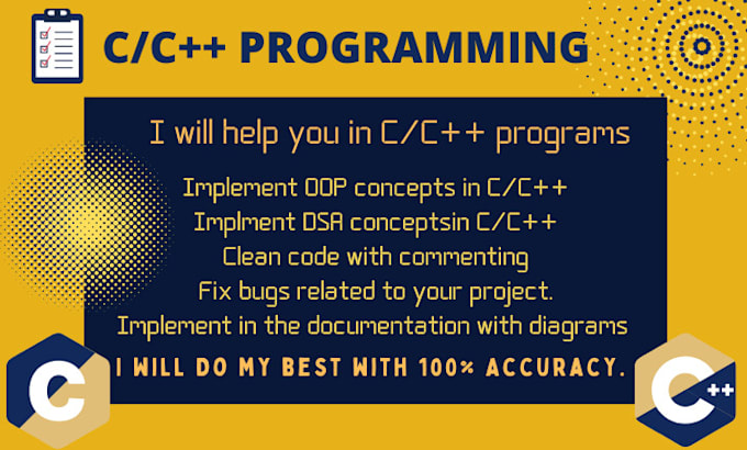 Help you in c, cpp, documentations for your projects by Hamzazahid3449 ...