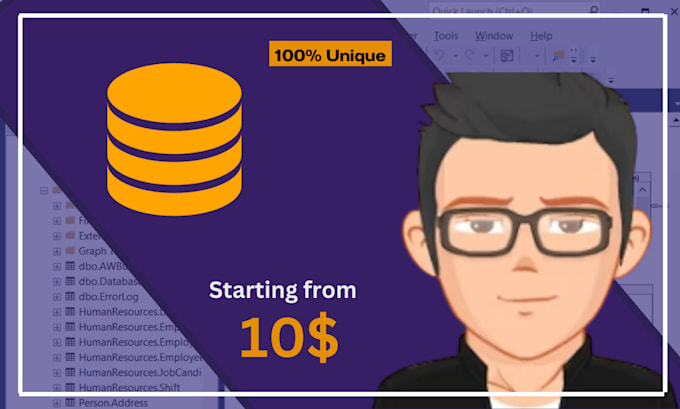 Provide database design and development services for students by ...