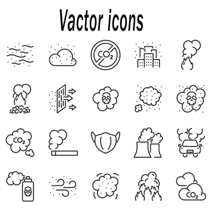 Design outline, crisp vector line custom svg icon set by Iqrayameen1 ...
