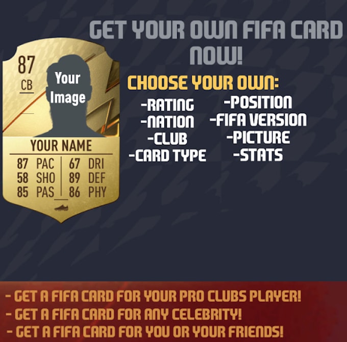 Make you a realistic custom fifa card by Vigrber | Fiverr