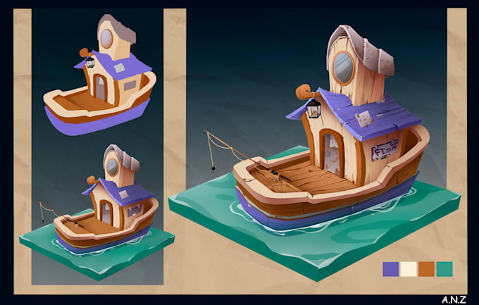 Create 2d objects for games and illustrations by Artanastasiia | Fiverr