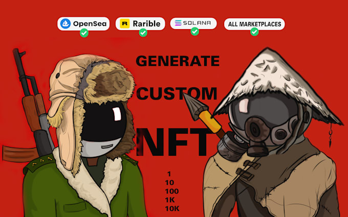 Special nft character design for you by Tmetin | Fiverr